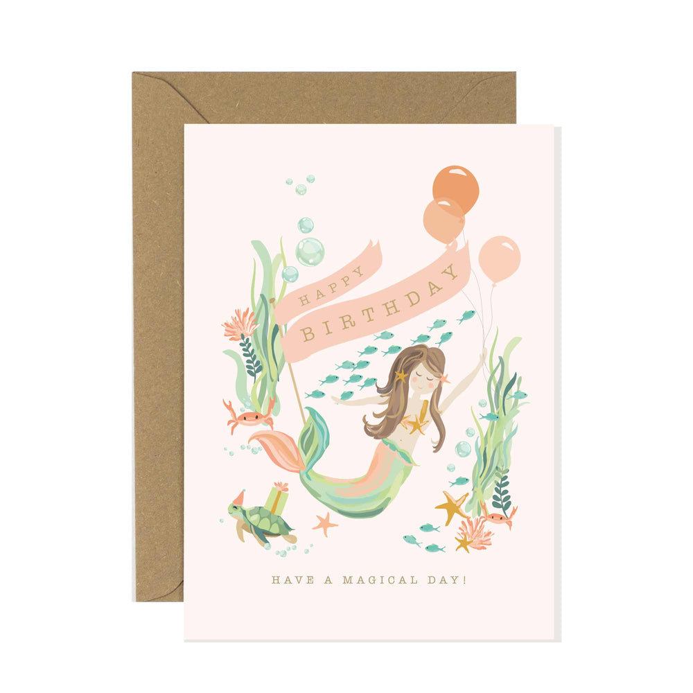 1st Birthday Under The Sea Card - Sirocco Design
